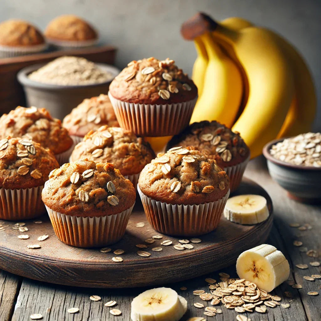 Gesonde Piesang Hawermout Muffins – 4aKid