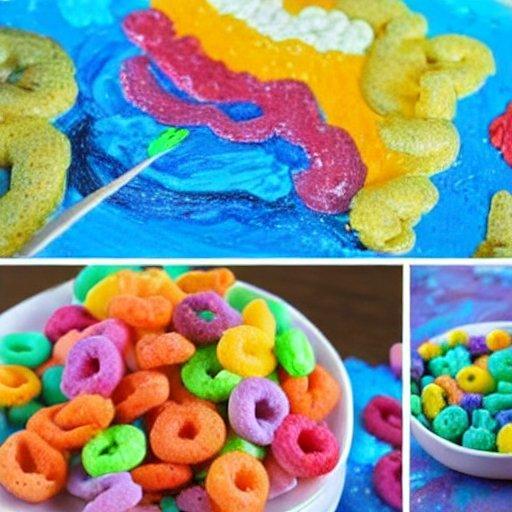 DIY Edible Paint with Fruit Loops: A Fun and Colorful Activity for Kid ...