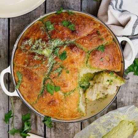 Geen-knie Potbrood met Knoffelbotter Resep – 4aKid