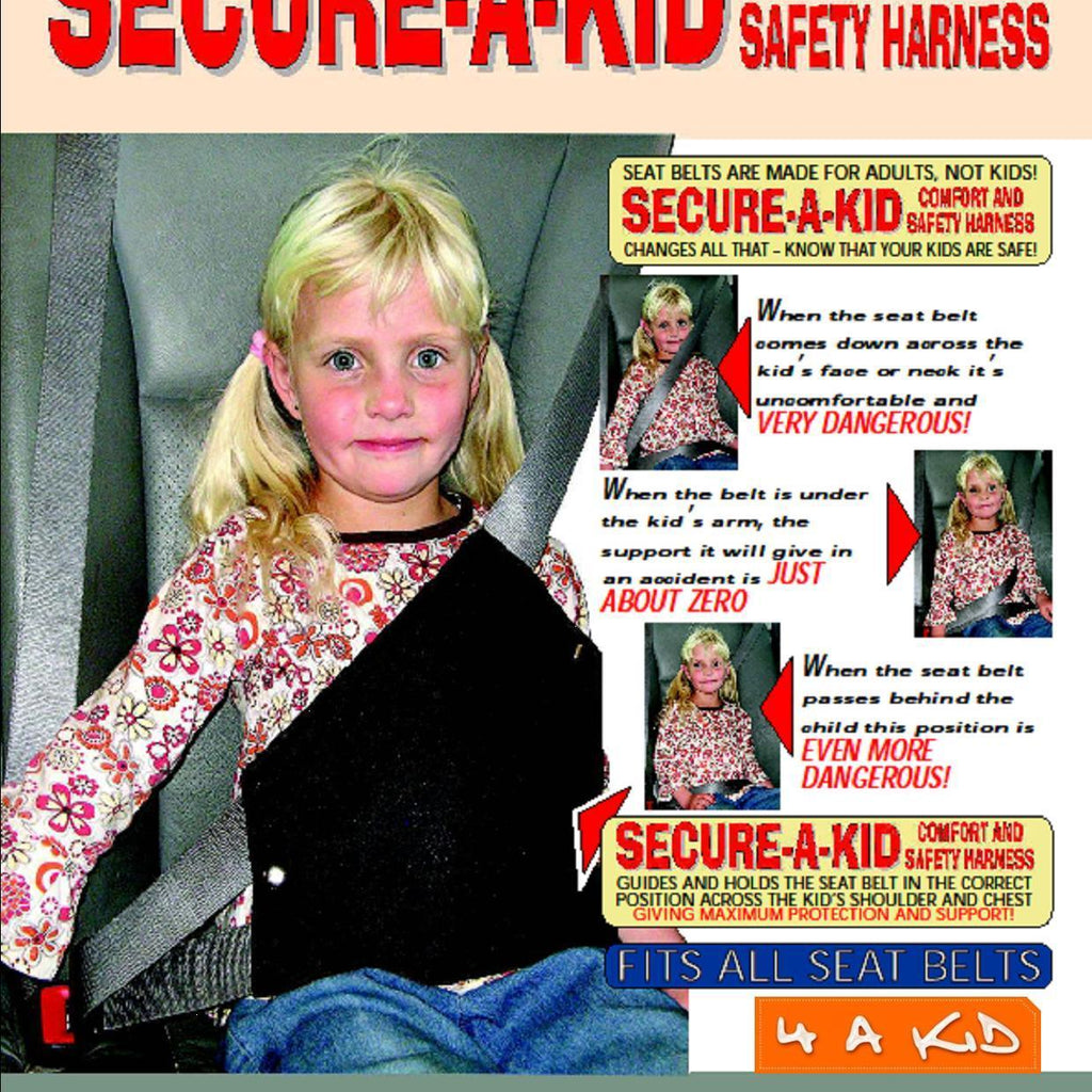 Secure-a-Kid Comfort Harness - Why Children Should Not Use Adult Seat ...