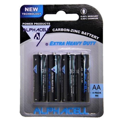 Alphacell AA 4pc Zinc Carbon Battery – Affordable, Reliable Power for ...