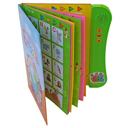 Early Learning Educational E- Book with Sounds, Alphabets, Shapes ...