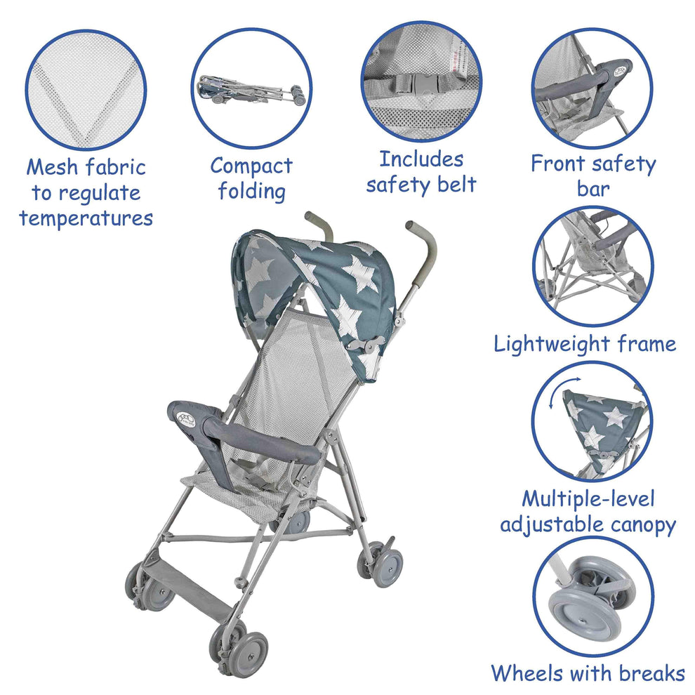 Basic Star Baby Buggy Stroller (Mesh) – 4aKid