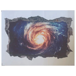 Small 3D Galaxy Wall Decal Sticker – 61 x 40 cm – 4aKid